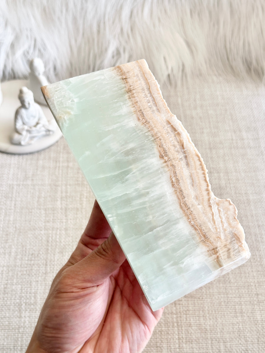 Caribbean Calcite Slab #5 – GURU CRYSTALS