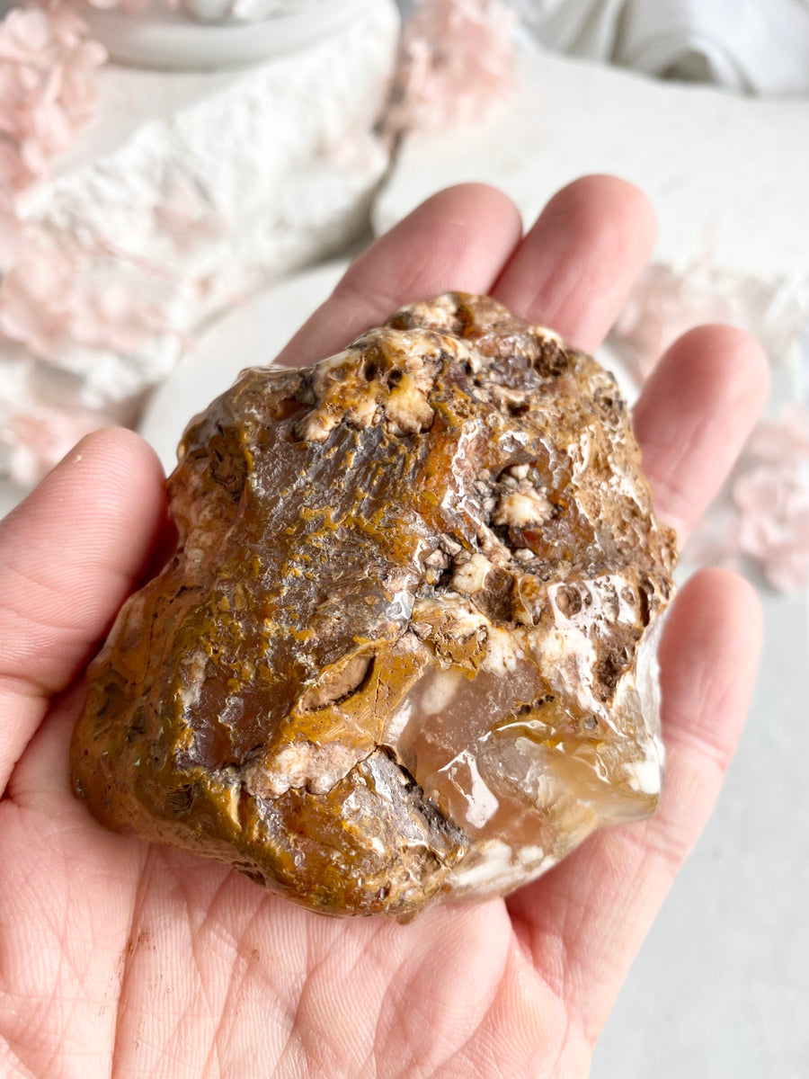 Flower Agate Slab #24 – GURU CRYSTALS
