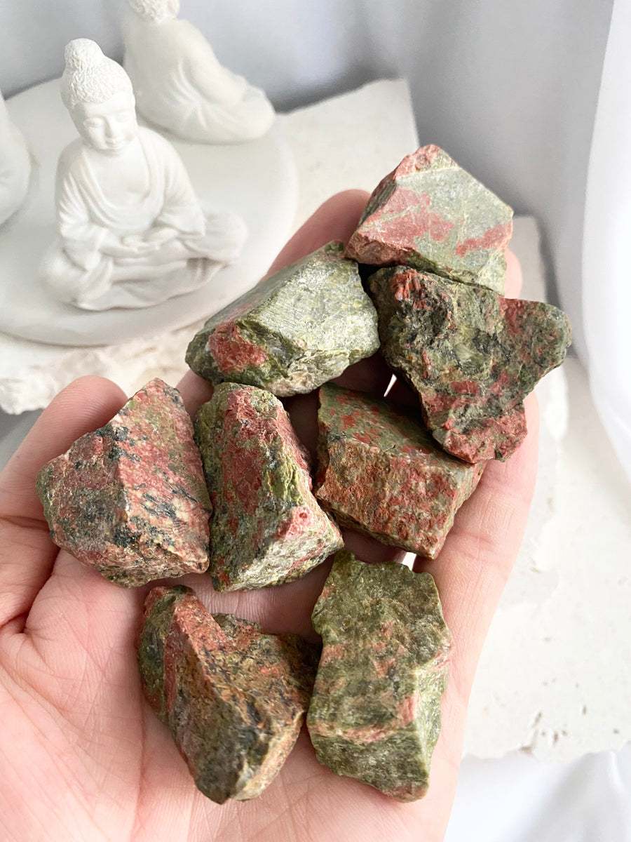 Unakite Raw Stone – GURU CRYSTALS