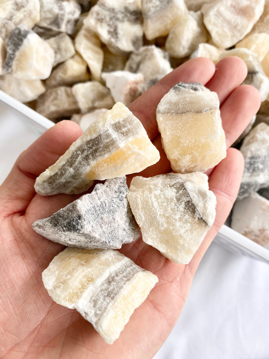 Zebra Calcite Raw Stone – GURU CRYSTALS
